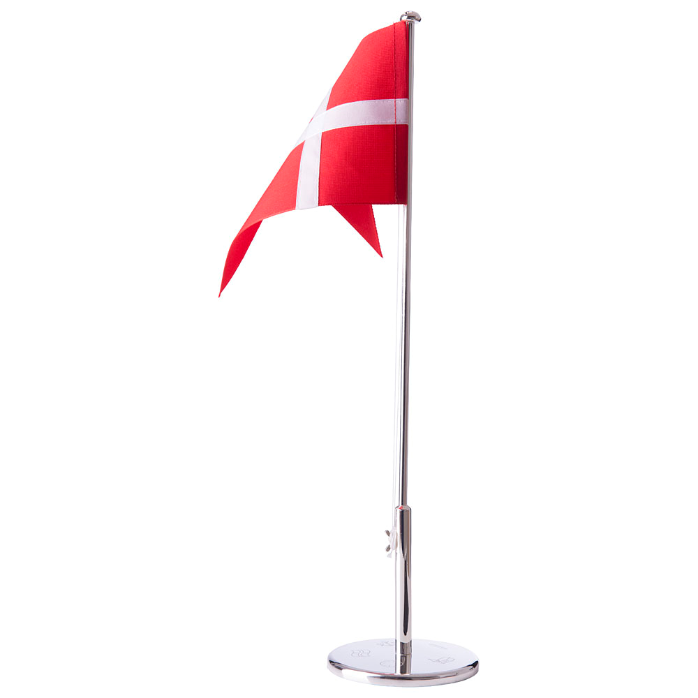 FORKROMET FLAGSTANG M. DÅBSFOD, 40CM